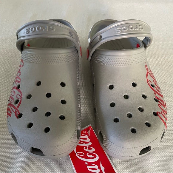 CROCS | Shoes | Crocs X Coca Cola Light Classic Clogs Coke Light Grey ...